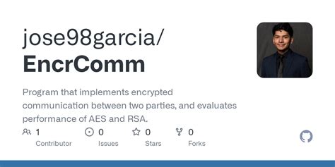 Github Jose98garciaencrcomm Program That Implements Encrypted Communication Between Two