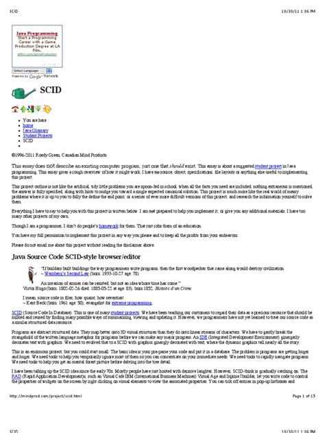 scid source code in database pdf control flow java programming language