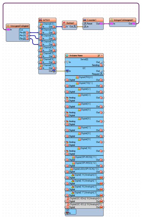 Arduino And Visuino Use Pcf8574pcf8574a I2c Gpio To Add More Digital
