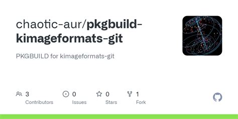 GitHub Chaotic Aur Pkgbuild Kimageformats Git PKGBUILD For Kimageformats Git