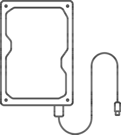 Hard Disk Drive Icon In Line Art 24458741 Vector Art At Vecteezy