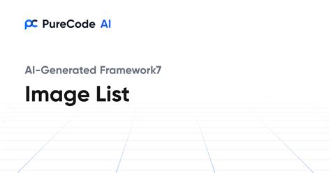 Build Great Framework7 Image List Components Faster Using Ai Tools
