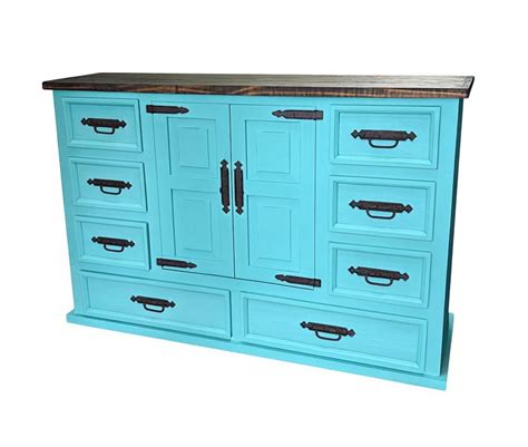 Rustic Turquoise Bedroom Set Exclusive Dallas Designer Furniture