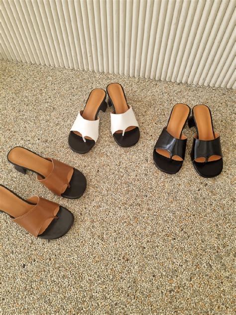 너앤나 착화감대박 쪼리힐시리즈 만만한코디 동글 라운드앞코 미들청키굽 블랙 화이트 브라운 소개팅 데이트 오늘부터1일 발이편한 착화감좋은 여자여성 데일리 신발추천 슬리퍼