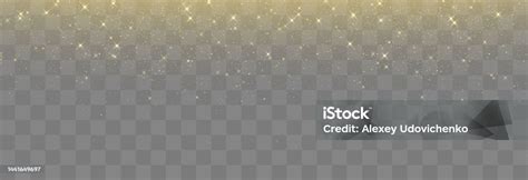 반짝이는 금 입자는 투명한 배경에 효과를 비춥니다 벡터 골드 글리터 입자 효과와 질감 스타 더스트 호박색 입자는 투명한 배경에