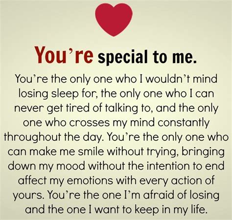 Youre Special To Me And I Knew It From The Moment Our Eyes Met