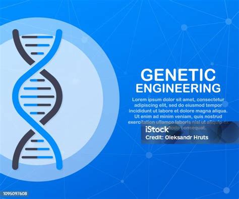 유전 공학 개념입니다 웹 배너 인포 그래픽 영웅 이미지에 대 한 사용할 수 있습니다 벡터 일러스트입니다 Dna에 대한 스톡 벡터 아트 및 기타 이미지 Istock