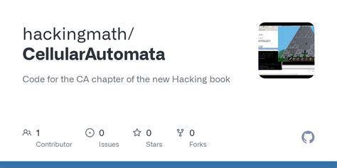 Github Hackingmathcellularautomata Code For The Ca Chapter Of The