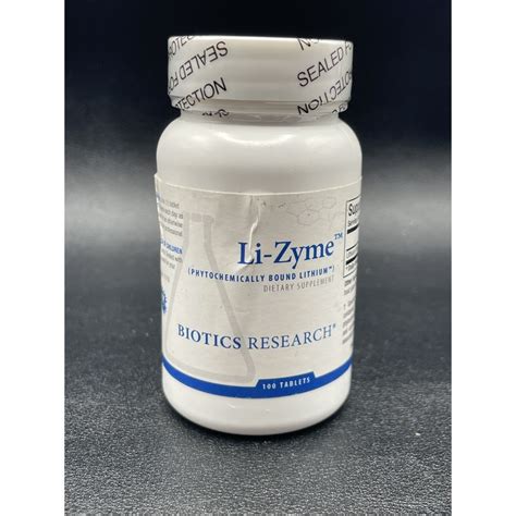 Biotics Research Li Zyme 100 Tablets 50mcg Exp 02 2026 Lithium Online Marketplace
