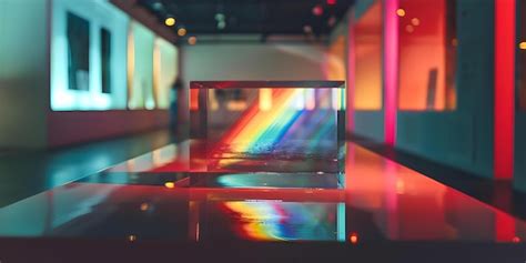 Exploring Light Refraction An Interactive Prism Exhibit Concept Light Refraction Prism Exhibit