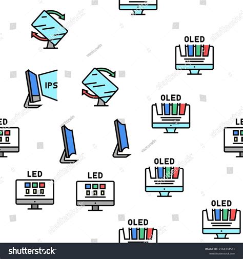 Computer Pc Monitor Vector Seamless Pattern Stock Vector Royalty Free 2164334581 Shutterstock