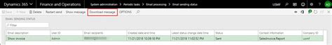 inside microsoft dynamics ax email invoices using built in email