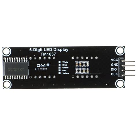 6 Digit Led Segment Display Tm1637 0 36 Inch Red Buy Cheap Online Funduinoshop