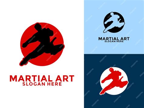 Premium Vector Martial Arts Character Logo Illustration Martial Art
