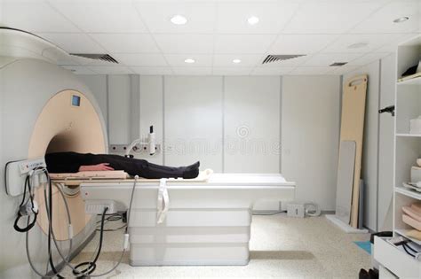 Ct Computer Tomography Scanner With Male Patient Stock Image Image