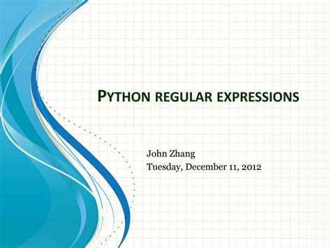 python advanced 2 regular expression in python ppt