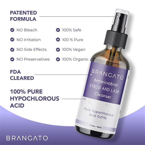 Brangato Eyelid And Lash Cleanser Dry Eye Relief Stye And Blepharitis