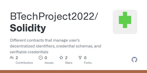 GitHub BTechProject2022 Solidity Different Contracts That Manage User S Decentralized