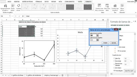 Cómo agregar Barras de Error verticales en ExcelGUÍA 2024