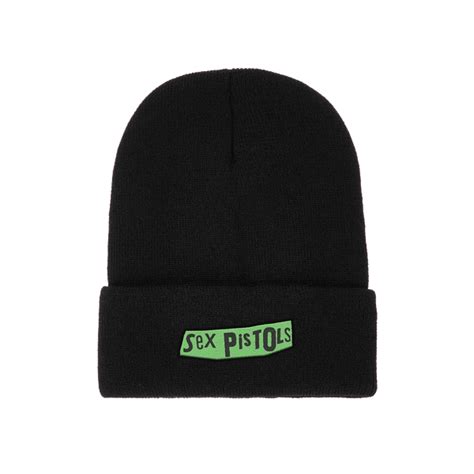 Black Beanie Green Logo Sex Pistols Official Store