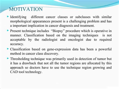 Brain Tumor Detection By Thresholding Approach Ppt Free Download