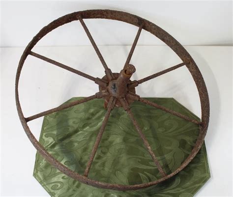 Antique Wheel Barrow Wagon Wheel 20 Metal Wheel 8 Spokes Primitive