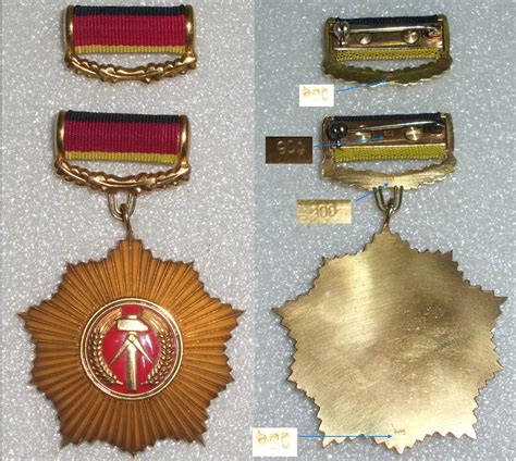 Vvo Ddr Vaterländischer Verdienstorden In Gold Stufe I Aus 900 Er