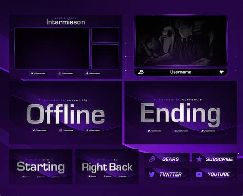 Athena Stream Overlay Pack Overlays Stream Scenes Panels Webcam Overlay Etsy