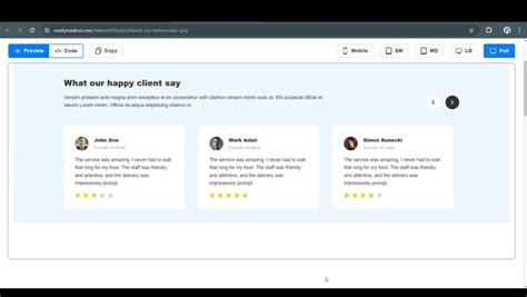 Readymadeui On Linkedin Testimonial Ui Example With Tailwind Css Readymadeui Explore At…