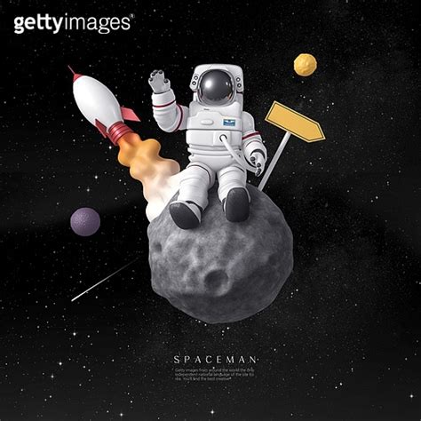 그래픽이미지 Computer Graphics 합성 합성용백그라운드 이미지 우주비행사 운송직업 운반 홀딩 교통수단 인조물건 운수 주제 배달