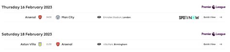 맨시티 아스날 중계 방송 보기 실시간 및 홀란드 프리미어리그 경기일정 2023년2월16일 아스널 Fc 맨체스터 시티 Fc 생중계 Epl 좌표 하이라이트 스포티비 나우
