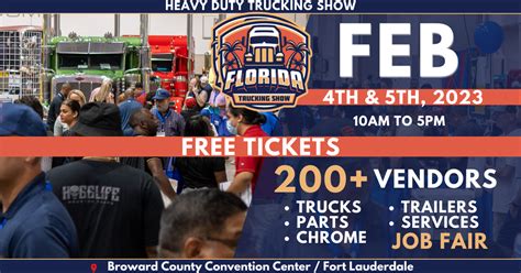 The Florida Trucking Show Is Right Around The Corner Get Your Free