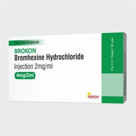 Bromhexine Hydrochloride Injection At Best Price In Ahmedabad