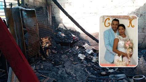 Qué tragedia Muere calcinada pareja de esposos al incendiarse su casa