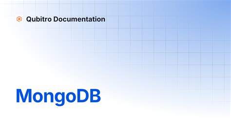 Mongodb Qubitro Documentation