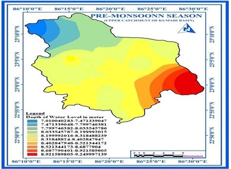 A Map Showing The Groundwater Condition In Pre Monsoon Season