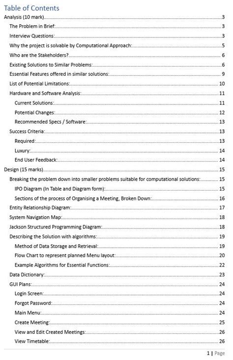 Computer Science A Level NEA Project Mark Guide For A Level CS Babes Etsy