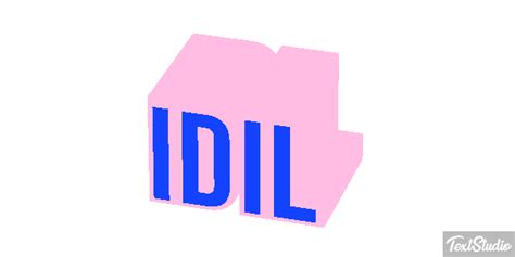 İdil Nombre Diseños De Logotipos  Animados