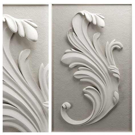 Classic Element Decor 3d Model For Corona