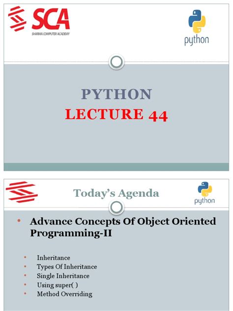 Lecture 44 Inheritance Pdf Inheritance Object Oriented Programming Class Computer