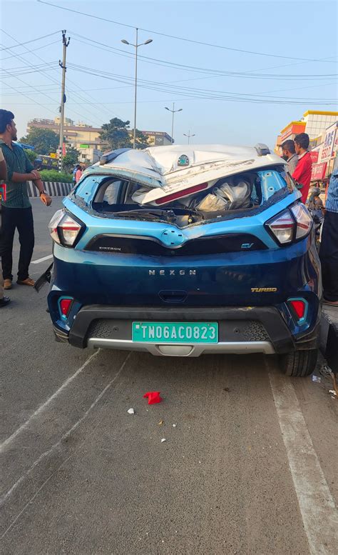 Nexon Ev Turbo Got Totalled Rcarsindia