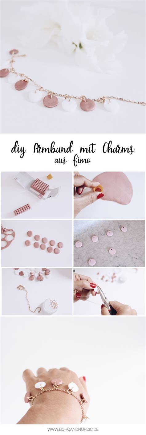 Diy Armband Mit Anhänger Aus Fimo Boho And Nordic Diy And Interior Blog Kendin Yap Bilezik