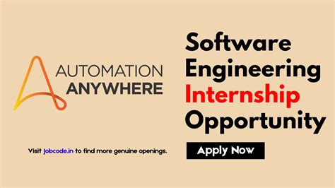 Exciting Opportunity Software Engineering Intern At Automation Anywhere Jobcode