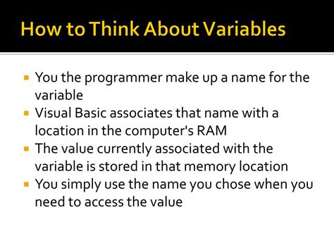 Ppt Visual Basic Variables Powerpoint Presentation Free Download
