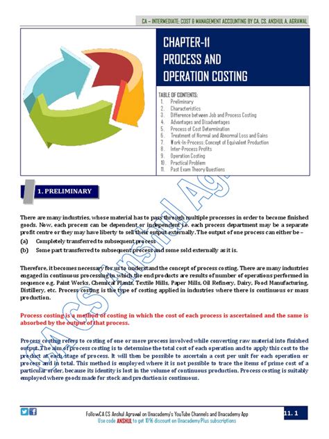 Chapter 11 Process And Operation Costing Pdf Profit Economics Cost