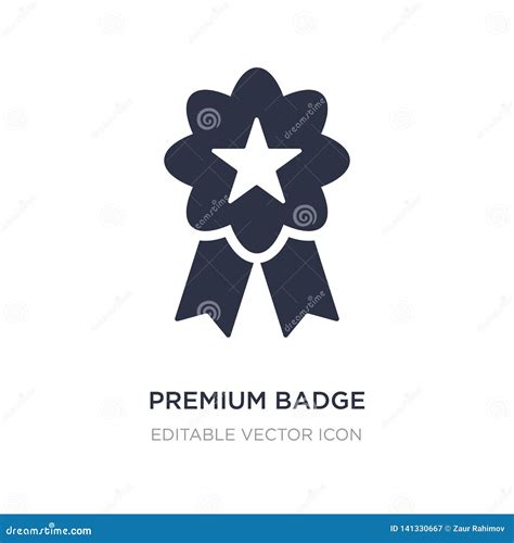 Premium Badge Icon On White Background Simple Element Illustration