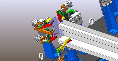 Industrial 3d Model Fixed Conditions A Robot Welding Fixture Tooling