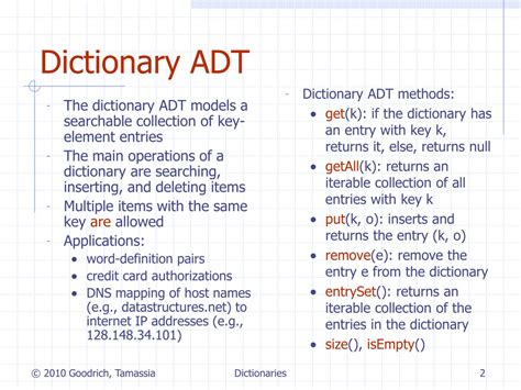 Ppt Dictionaries Powerpoint Presentation Free Download Id8573425