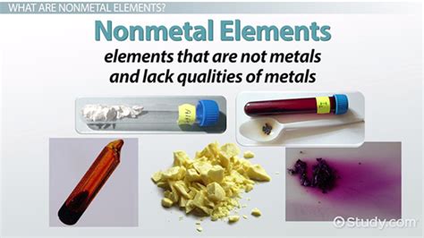 Nonmetal Elements Definition Properties And Examples Lesson