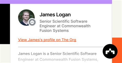 James Logan Senior Scientific Software Engineer At Commonwealth Fusion Systems The Org